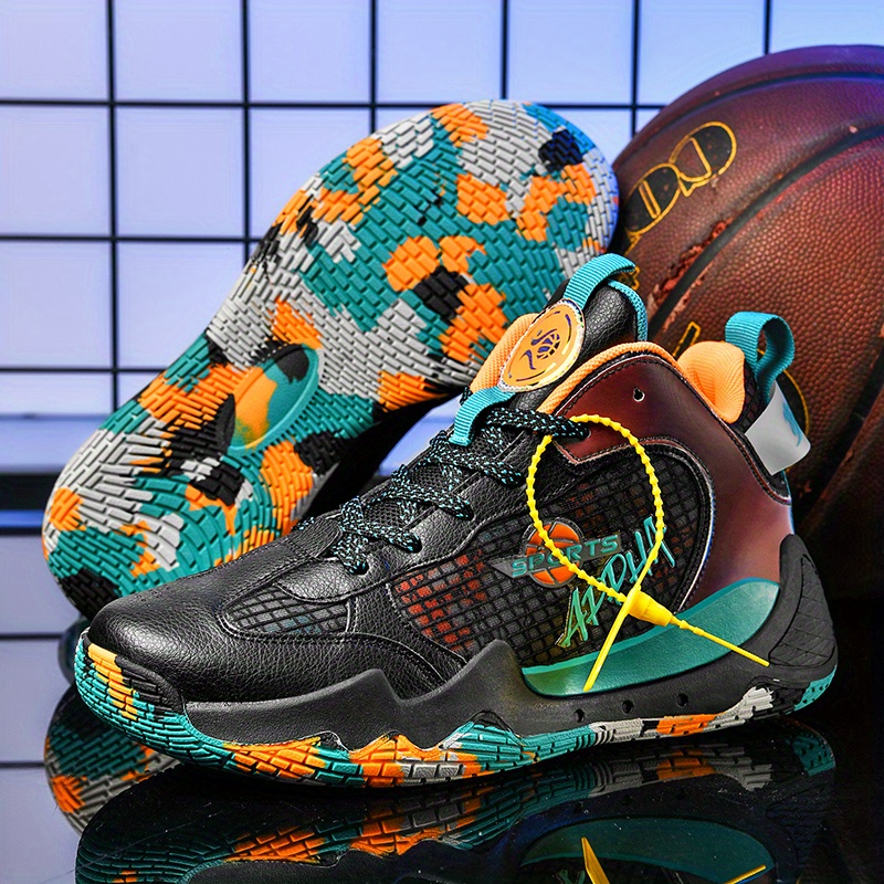 Breathable High Top Basketball Shoes Men Lightweight Shock - Temu ...