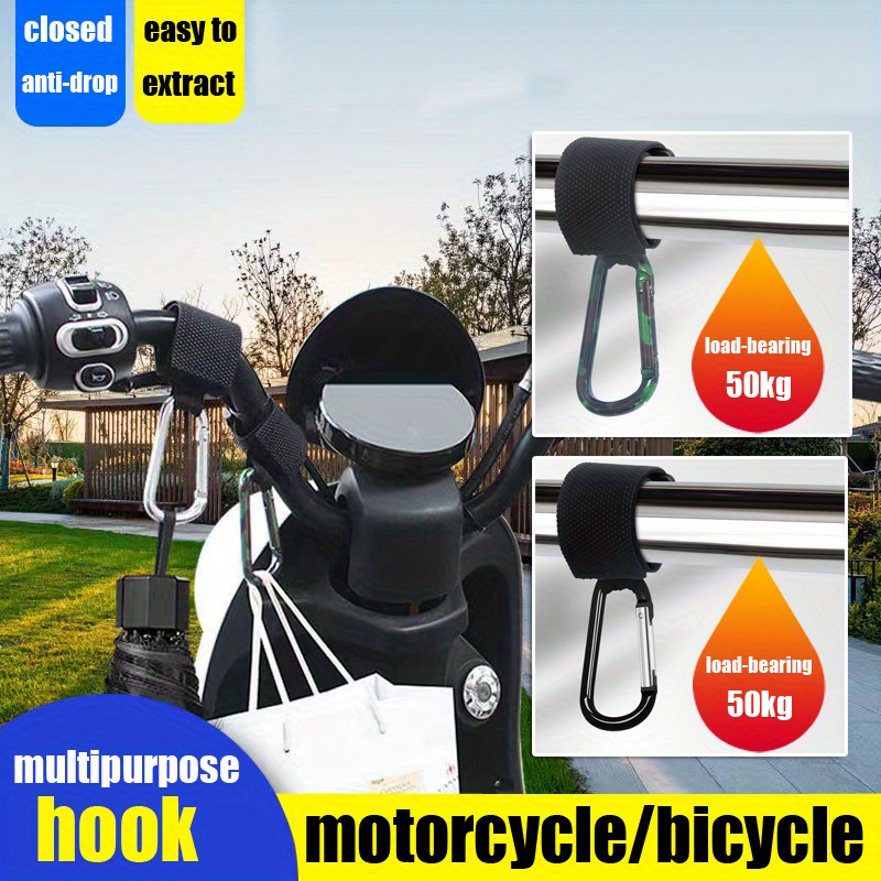 Motorcycle Hook Baby Stroller Storage Hook Punch Free Bicycle Multi ...