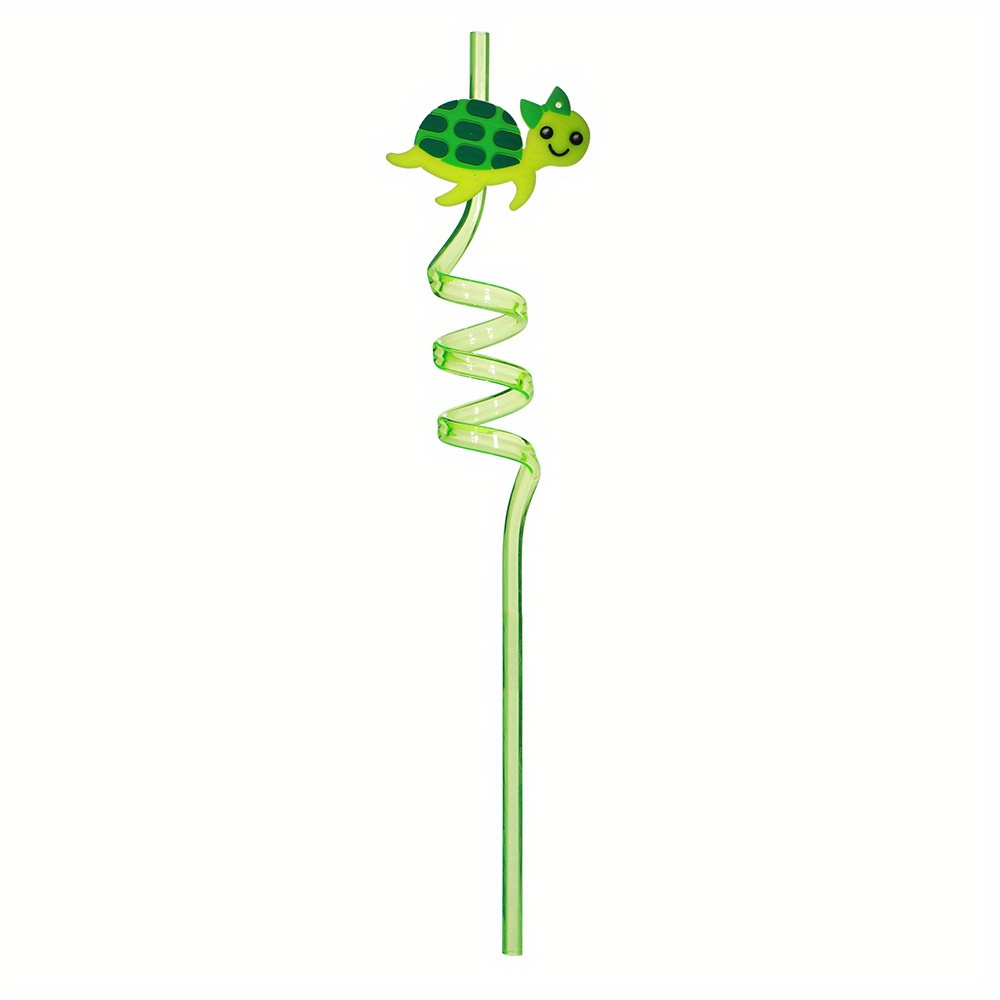 Cute Sea Animal Curved Straws Healthy Plastic Straws Perfect - Temu