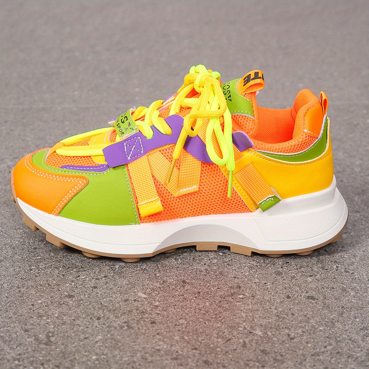 Versatile Sports Shoes Mesh Breathable Thick Soled Casual - Temu Canada