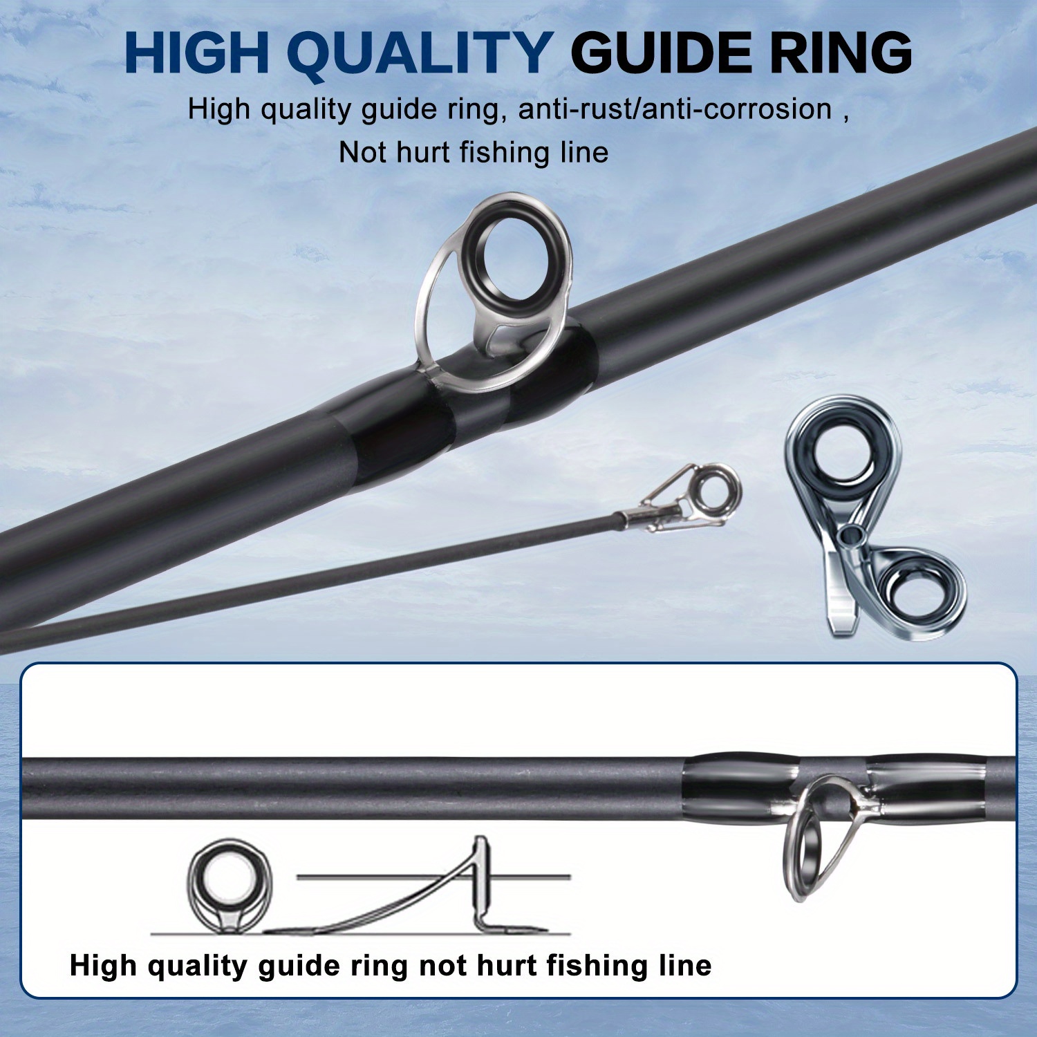 Sougayilang 2 section Fishing Rod Lightweight Travel Rod - Temu