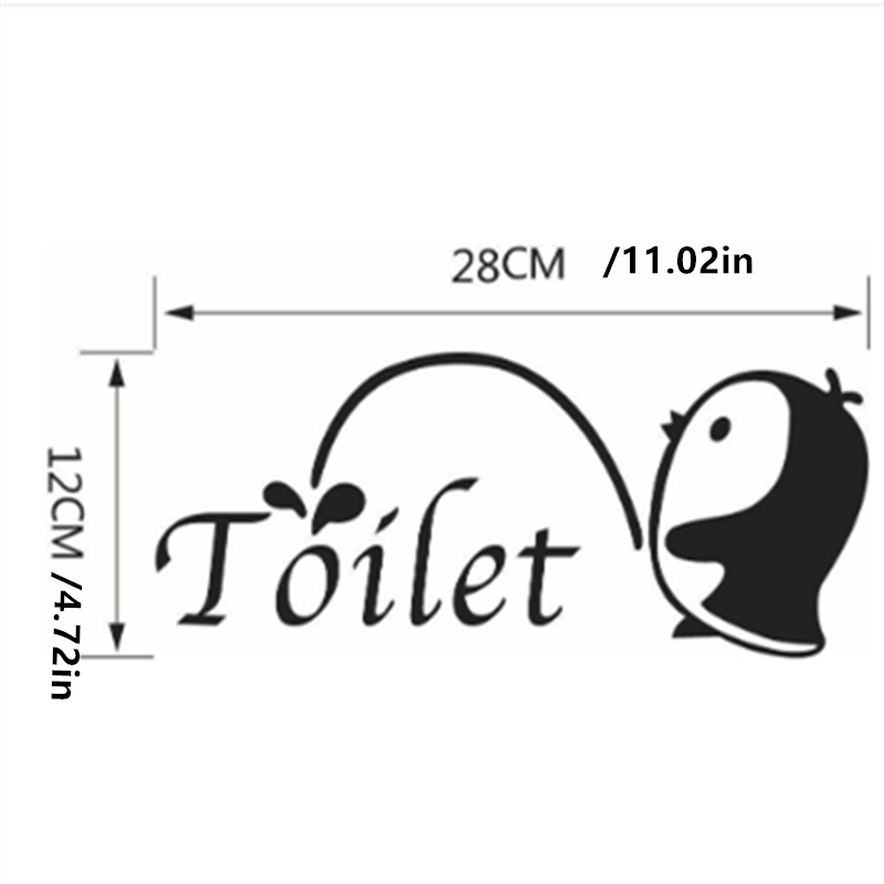 toilet sticker pvc waterproof bathroom wall sticker creative - Temu ...