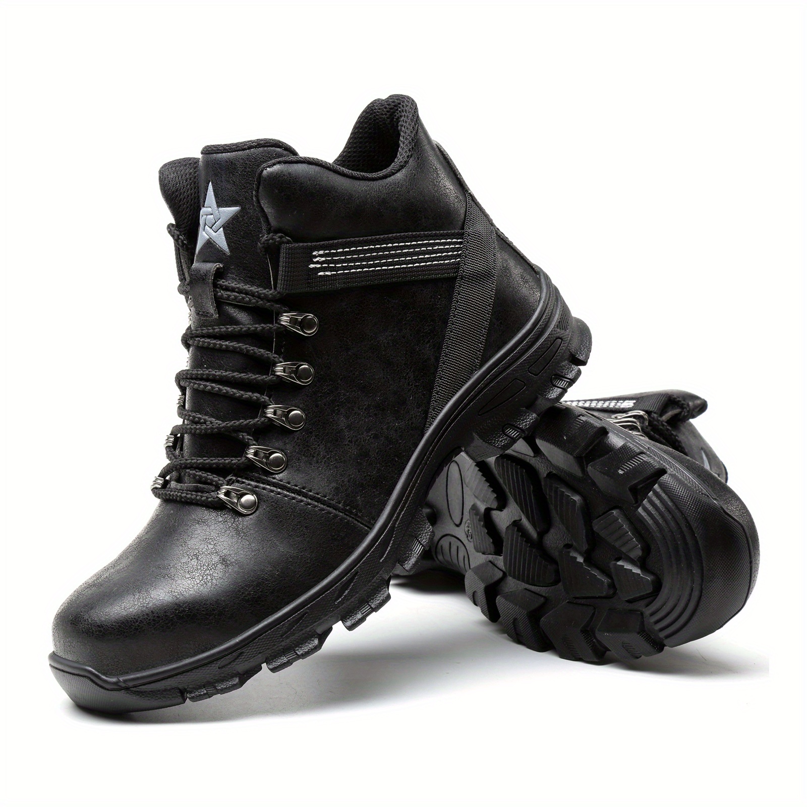 Safety Boots Men s Steel Toe Work Anti smashing Wear - Temu Australia