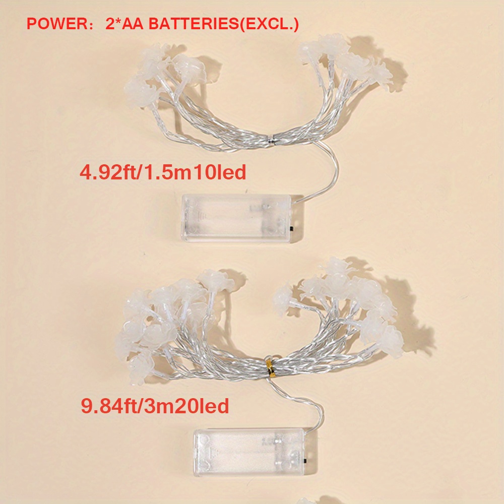 Flower Led String Lights Led String Lights Outdoor Indoor - Temu