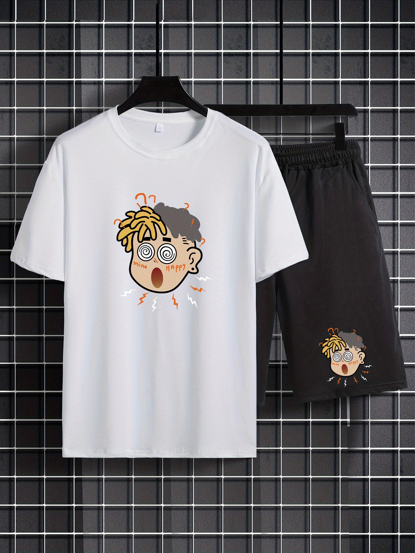 Men's Casual Trendy Cute Character Graphic Print Comfortable - Temu ...