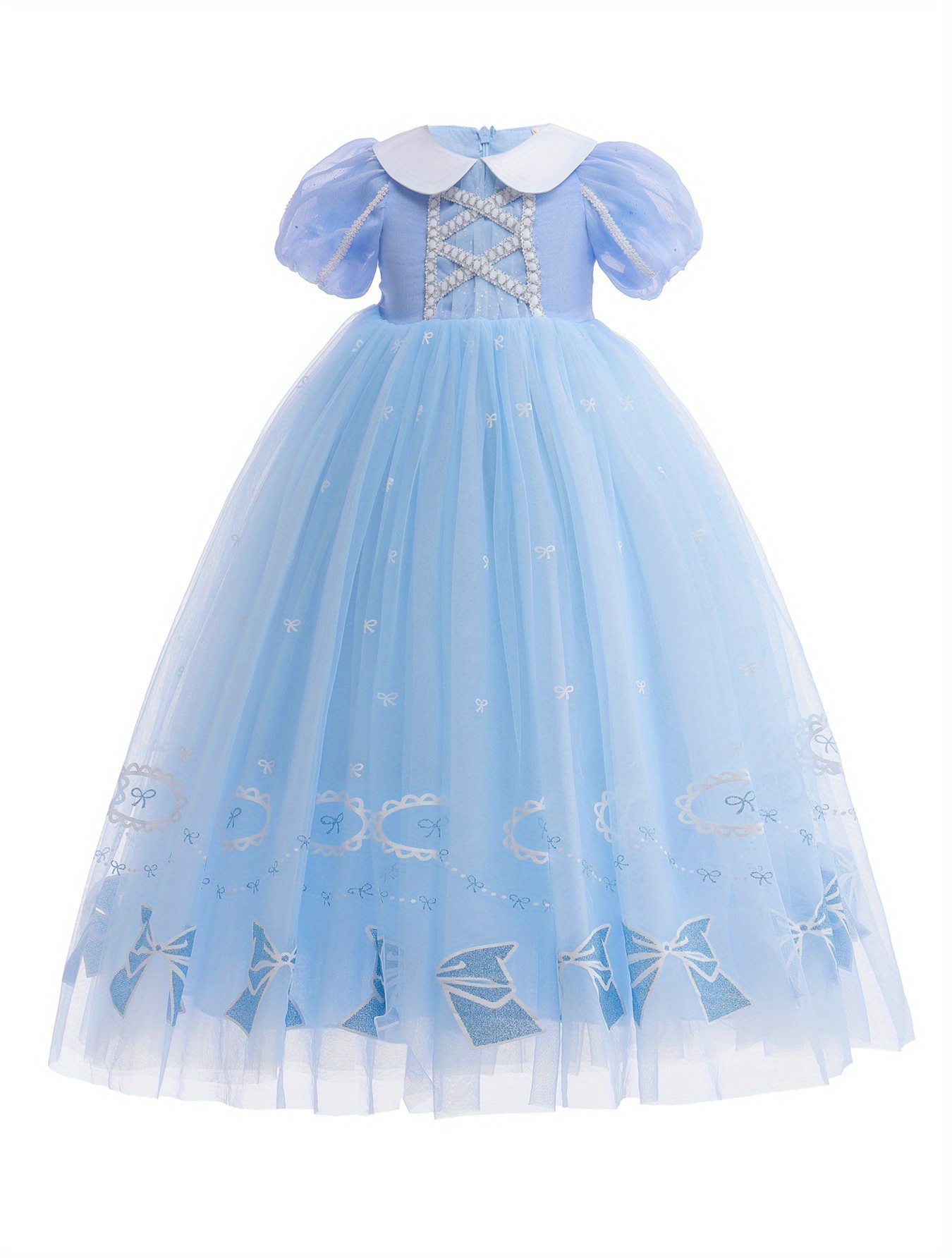 gorgeous princess tutu dress puff short sleeve mesh dress - Temu United ...