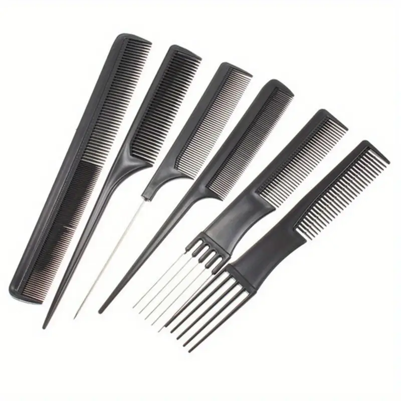 Professional Hairdressing Comb Set Plastic Hair Styling - Temu Canada Professional Hairdressing Comb Set Plastic Hair Styling - Temu Canada