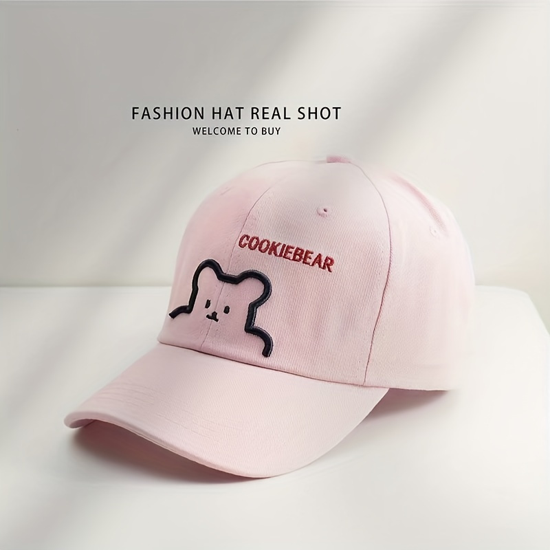 Unisex Cuter Bear Sunscreen Baseball Cap Spring Summer - Temu United ...