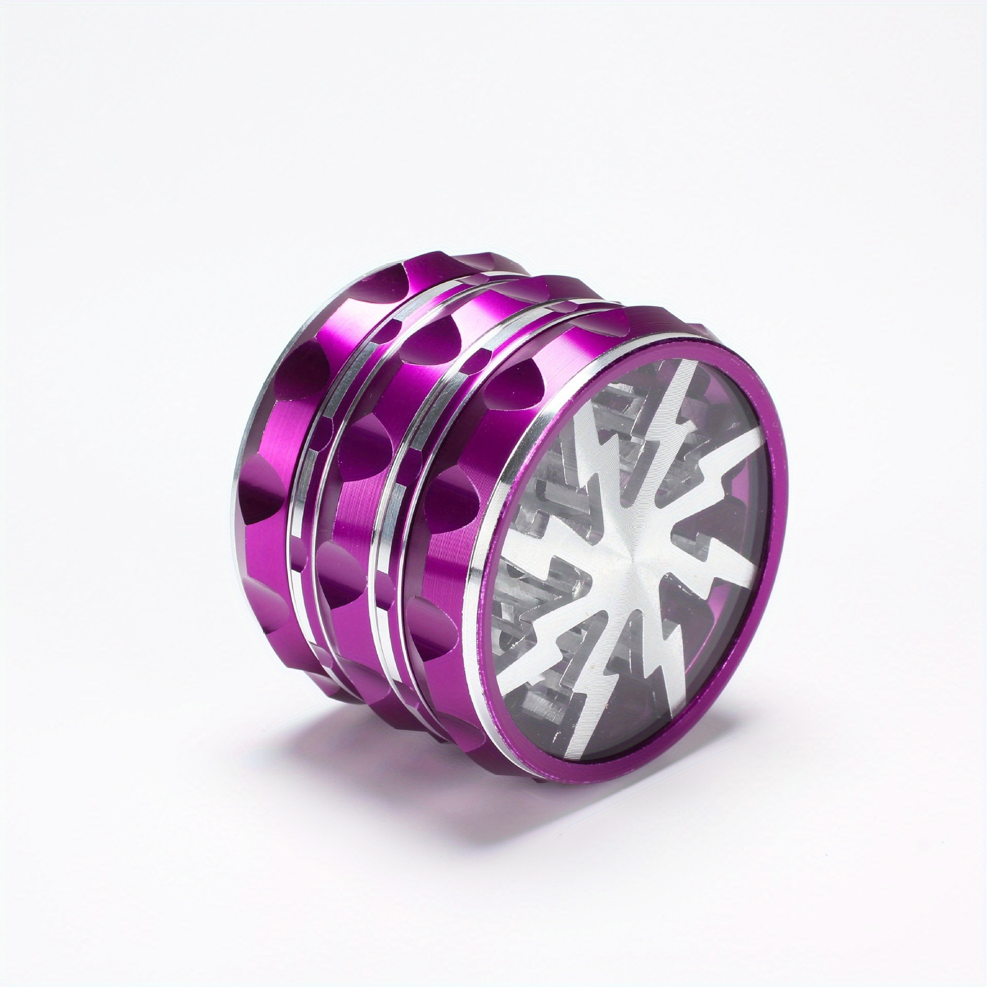 Hand Crank Aluminium Grinder Clear Top Black Green Best Gift - Temu