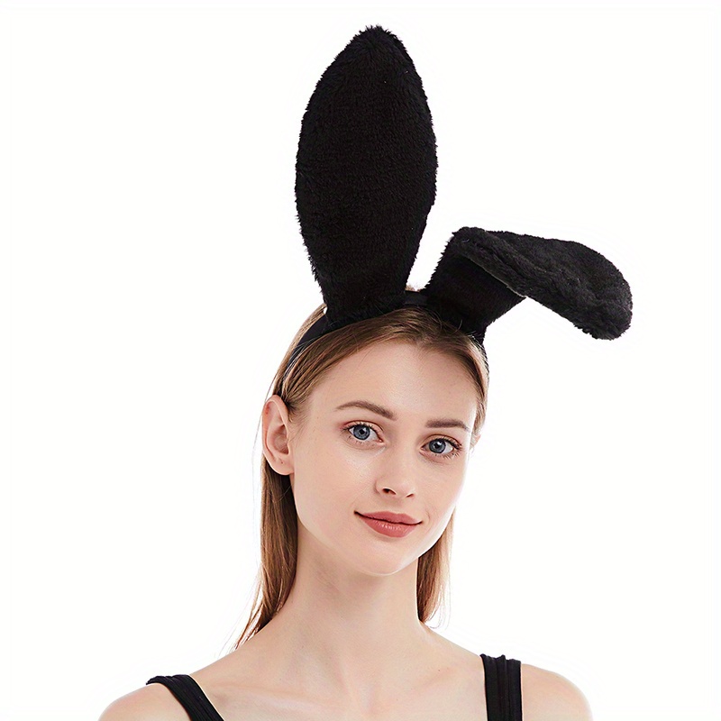 Lace Flannel Bunny Ears Headband Party Prom Dress Headwear - Temu ...