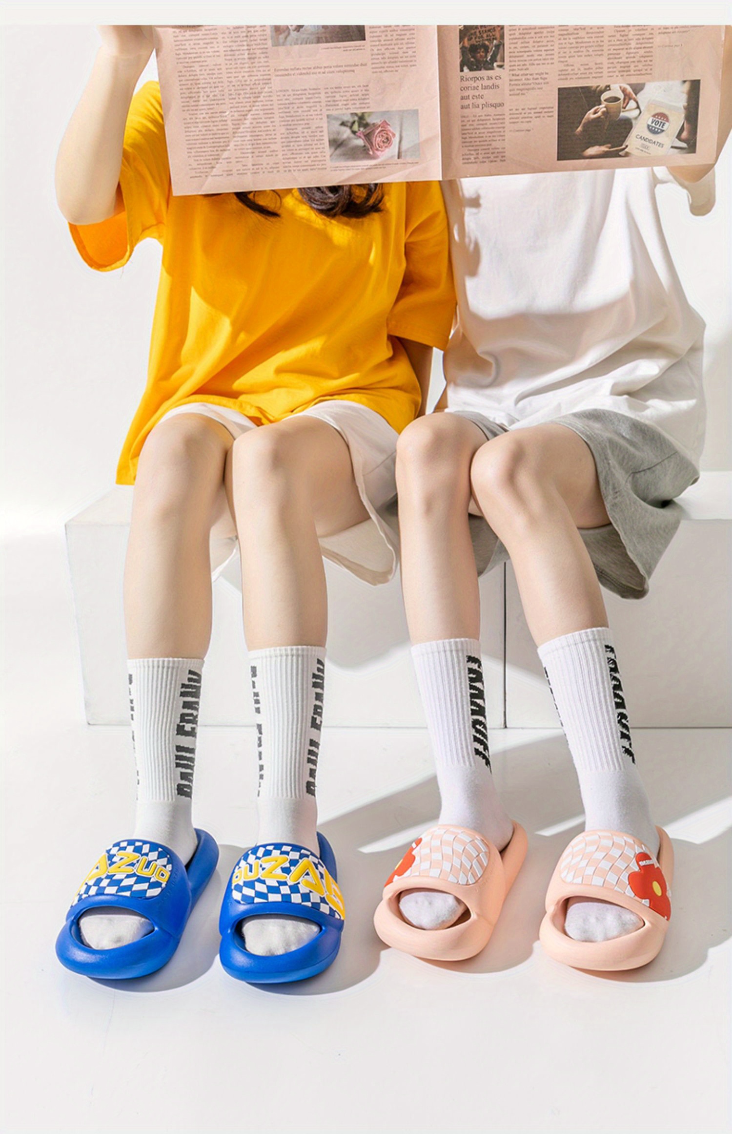 Women's Cartoon Cute House Slides Open Toe Round Toe - Temu Australia