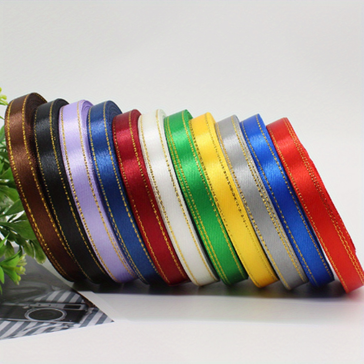 Colorful Satin Fabric Ribbons Gift Wrapping Crafting - Temu Australia