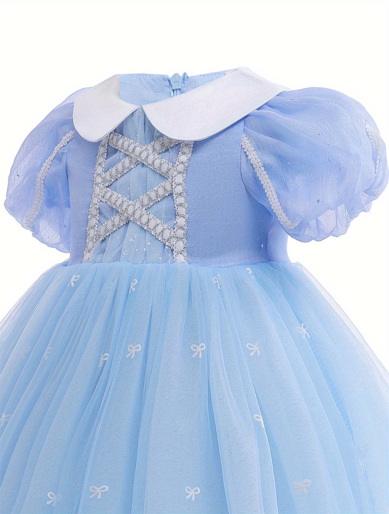 Gorgeous Princess Tutu Dress Puff Short Sleeve Mesh Dress - Temu United