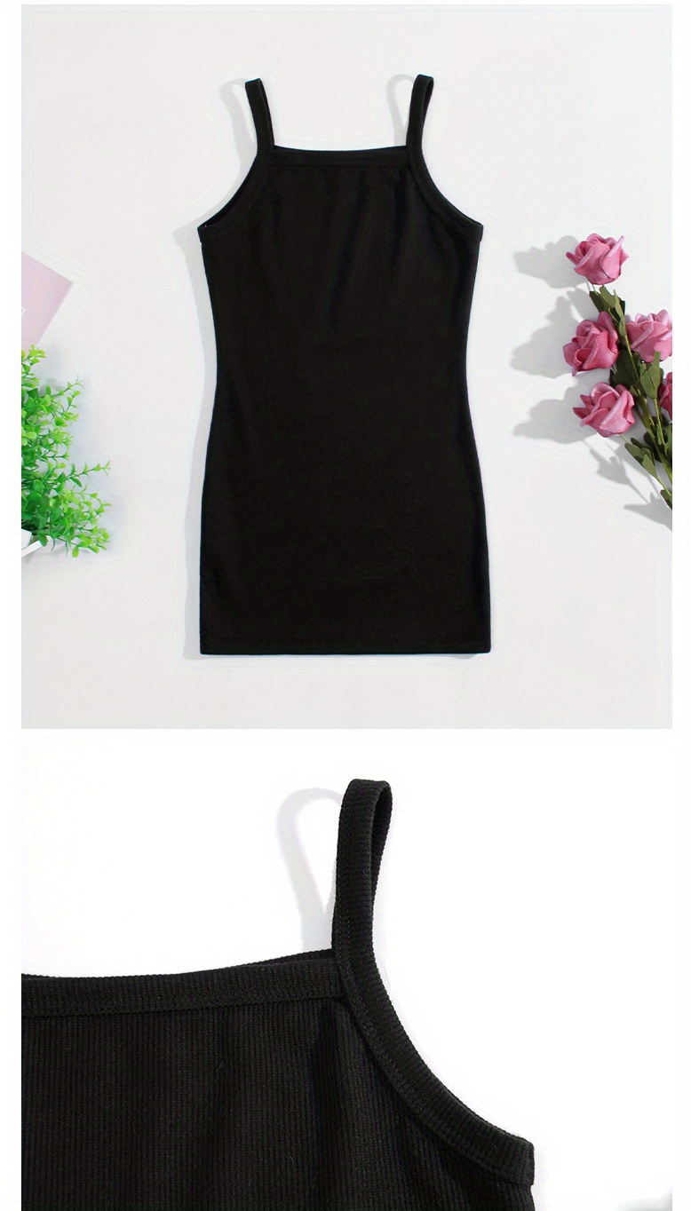Toddler Girls Ribbed Casual Bodycon Cami Dress Party Beach - Temu Australia