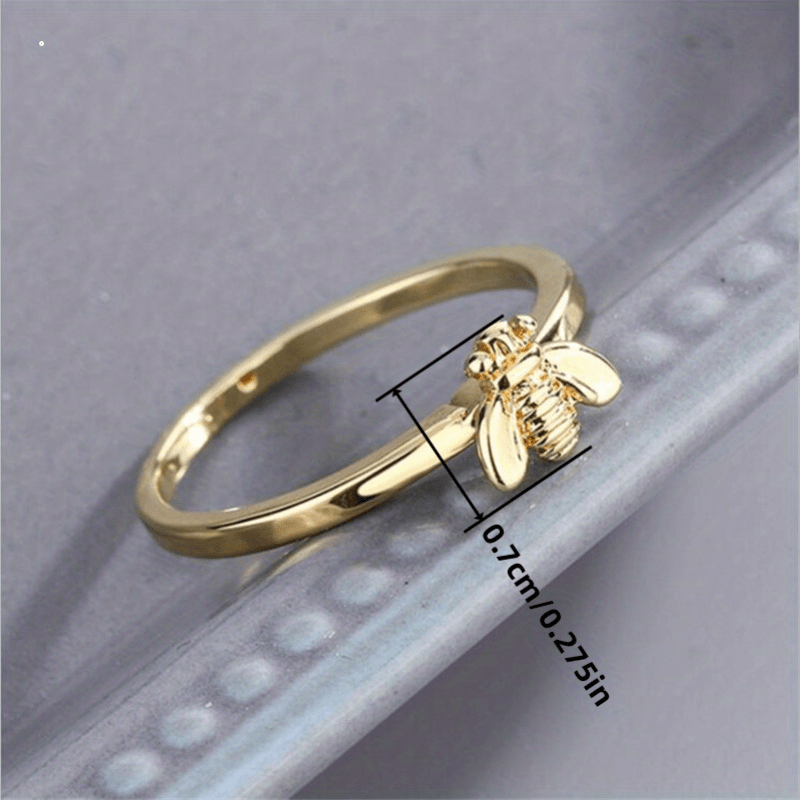 Creative Trendy Cute Bee Ring Decorative Accessories Holiday - Temu New ...