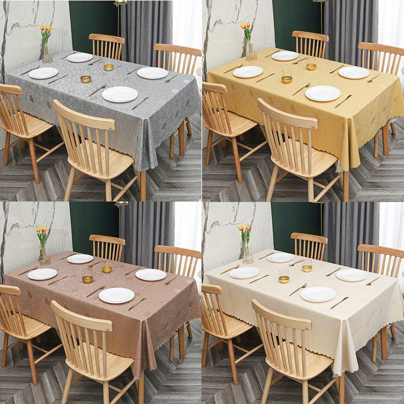 1pc カラーテーブルクロス 防水オイル テーブルカバー ビュッフェテーブル ホリデーディナー パーティー - Temu Japan