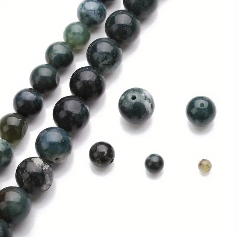 Natural Moss Agate Artificial Gemstones Loose Beads Stone - Temu Norway