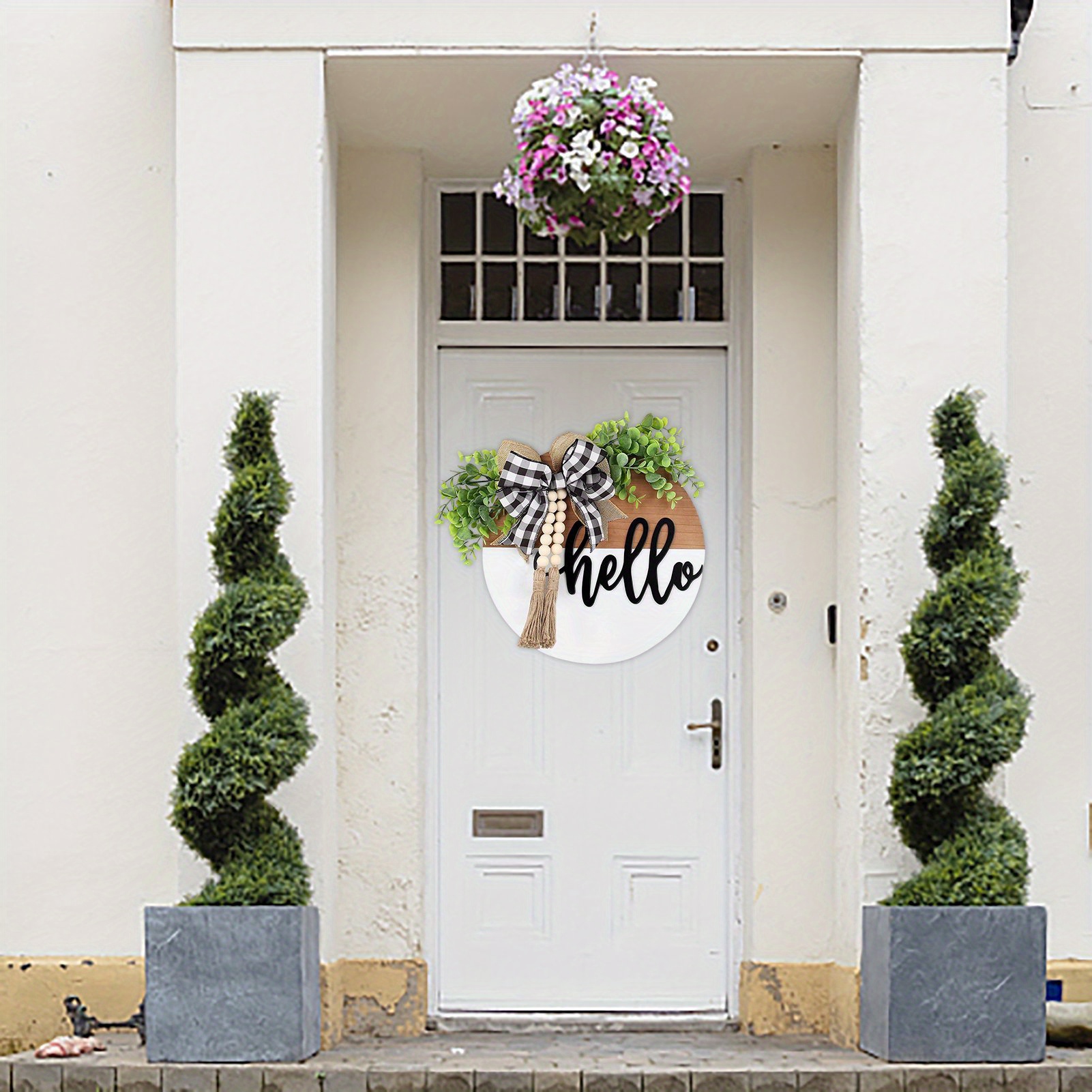 welcome country round 3d wooden plaque wall decor pendant - {region_name}