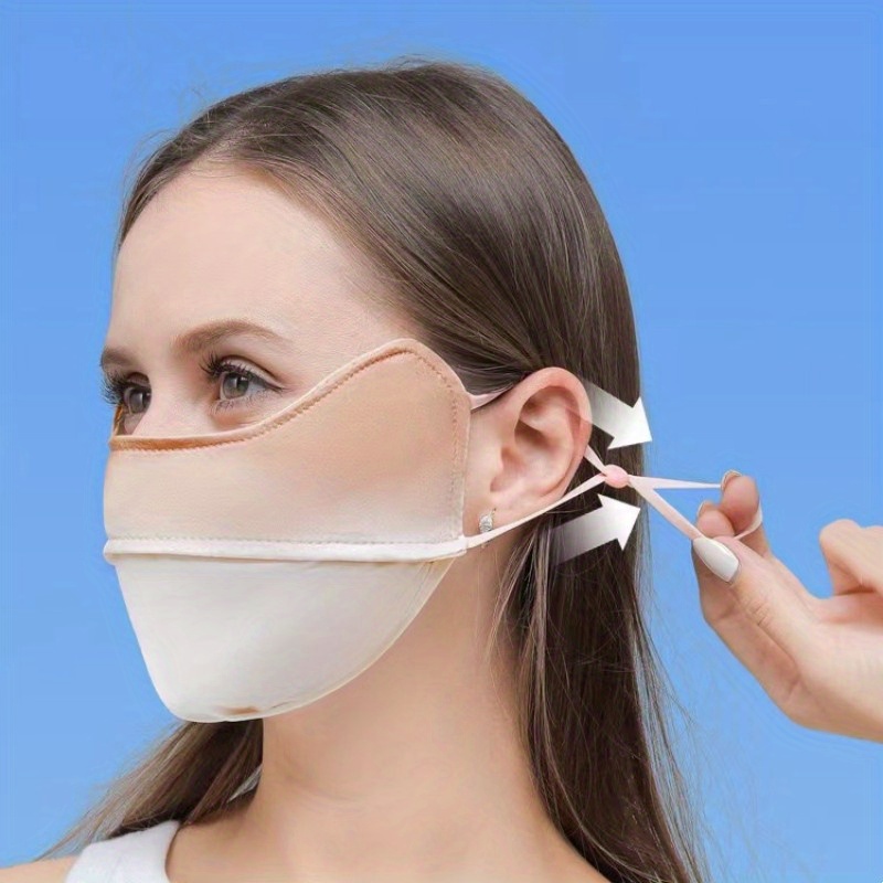 Solid Face Mask Outdoor Eye Cornet Protection Anti uv Sports - Temu ...