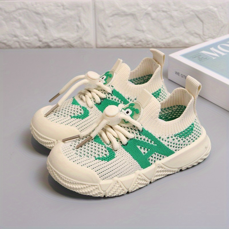 Boys Girls Color Block Trendy Knitted Breathable Lightweight - Temu New ...