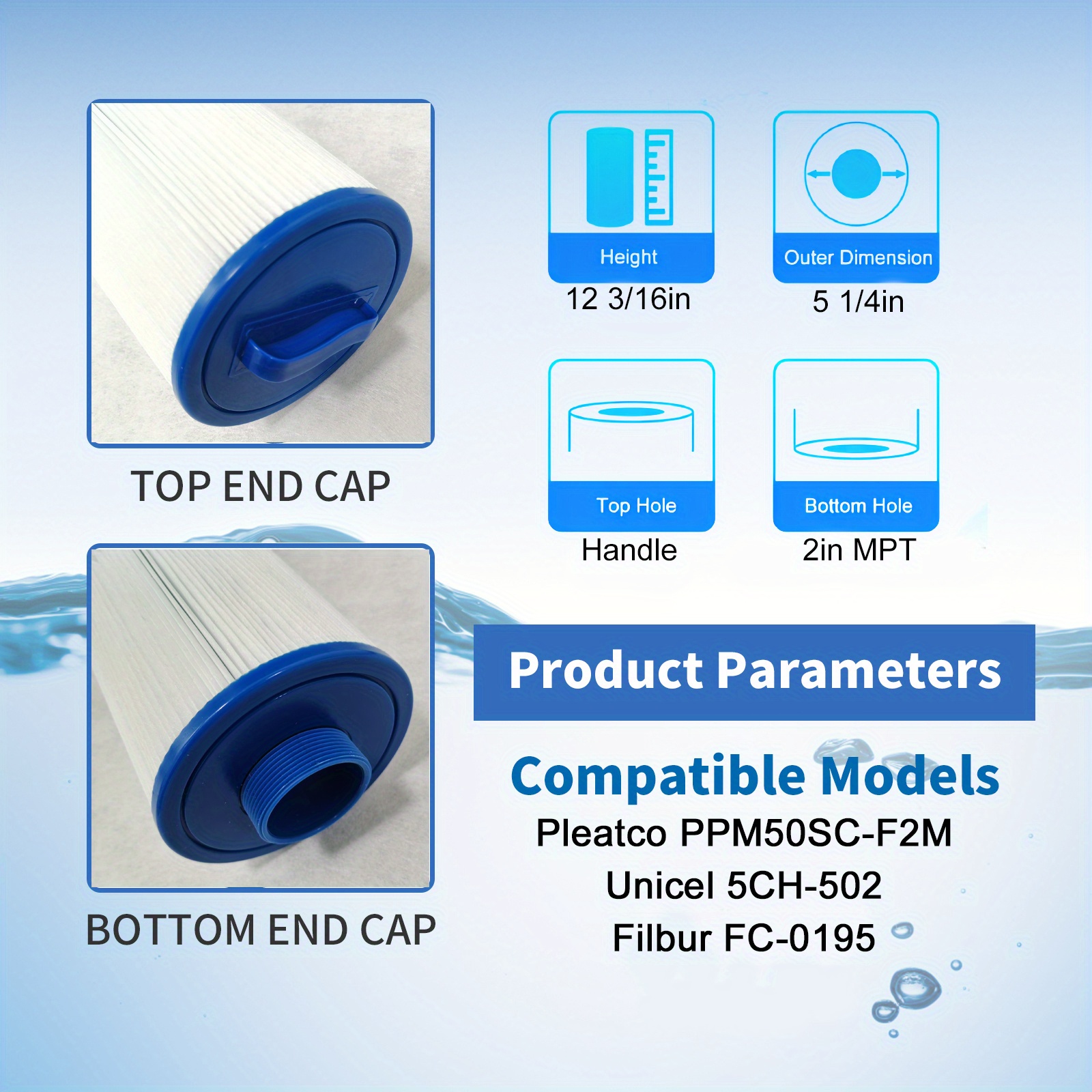 Spa Filter Compatible Spa 20041 20091 370 0237 5ch - Temu Portugal