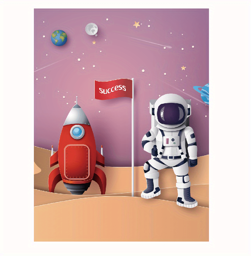 Art Canvas Poster Space Astronaut Painting Canvas Wall Art - Temu ...
