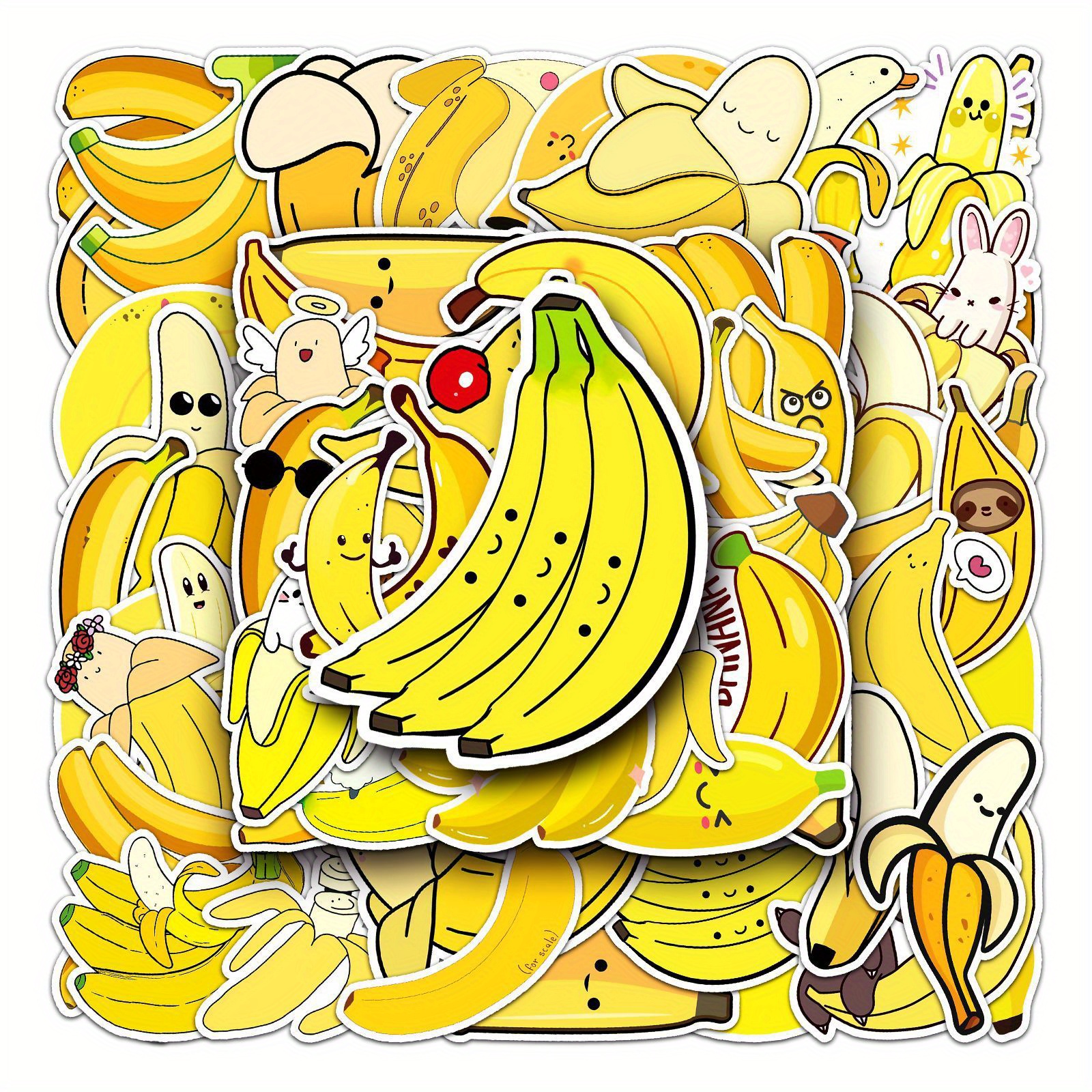Banana Series Graffiti Stickers Mobile Phone Set Laptop - Temu