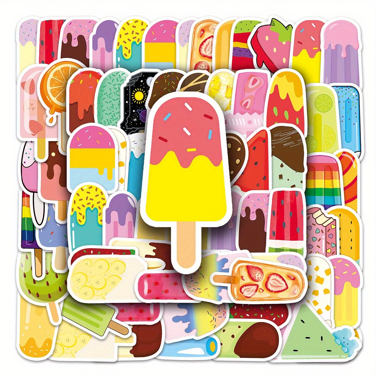 Ice cream Stick Creative Personality Sticker Cute Mobile - Temu Portugal