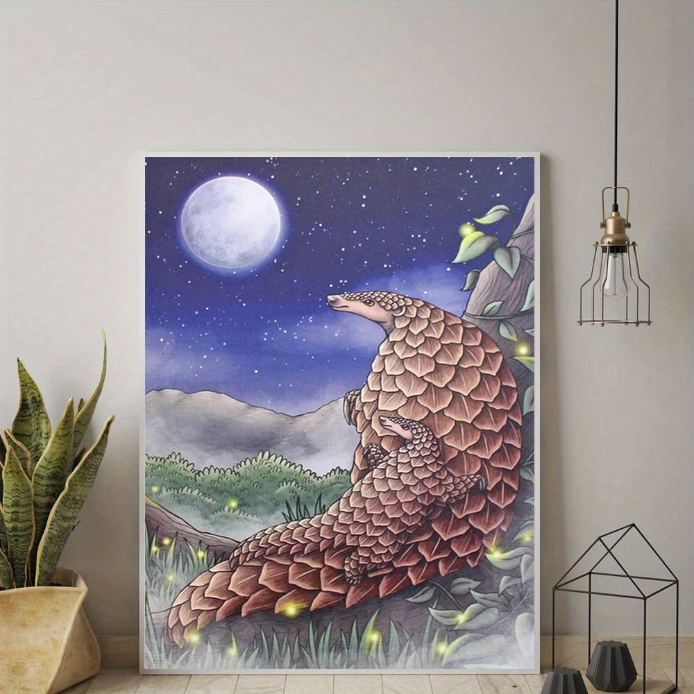 Moon Canvas Painting Posters Prints Wall Art Pictures Living - Temu ...