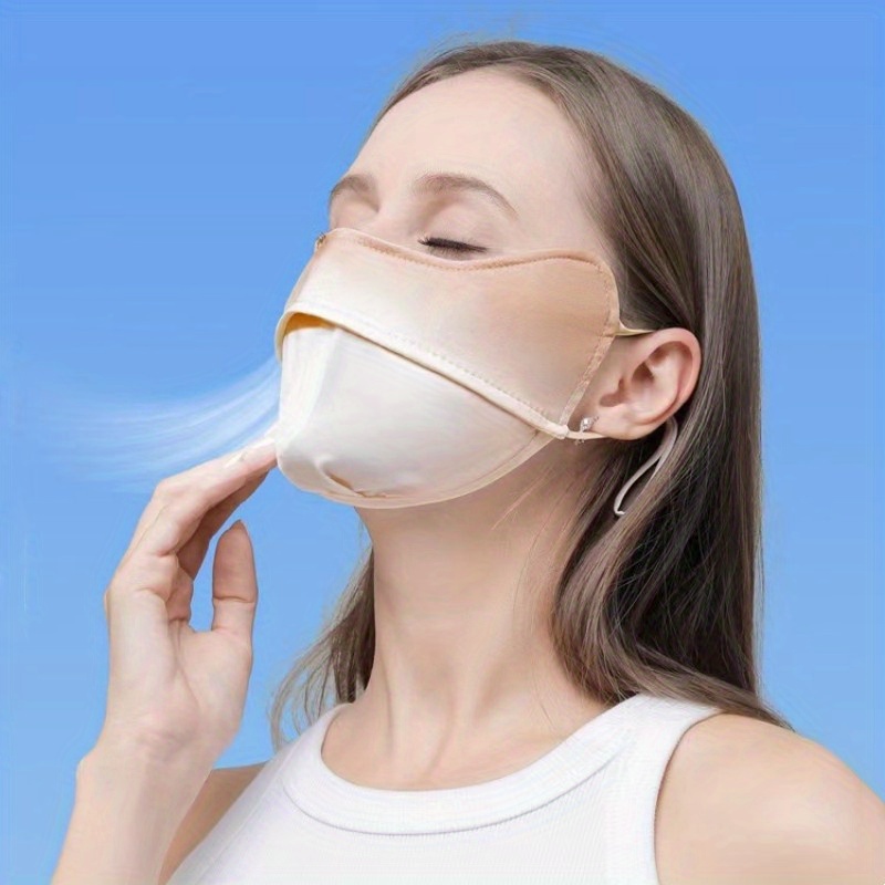 Solid Face Mask Outdoor Eye Cornet Protection Anti uv Sports - Temu ...