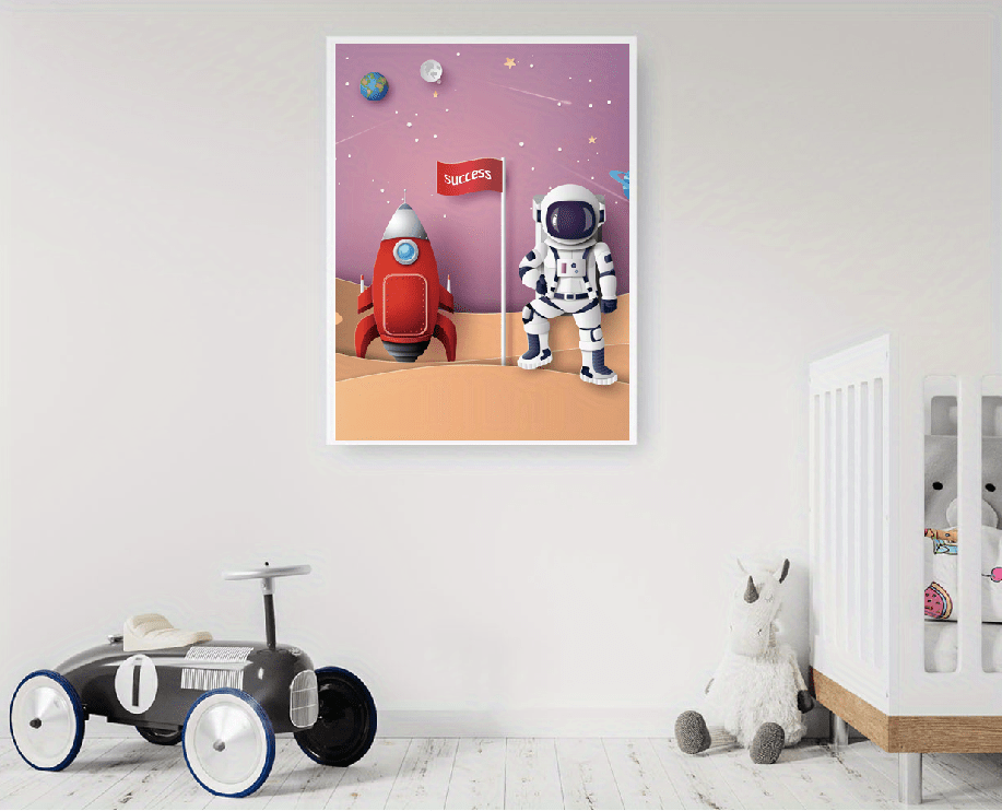 Art Canvas Poster Space Astronaut Painting Canvas Wall Art - Temu ...