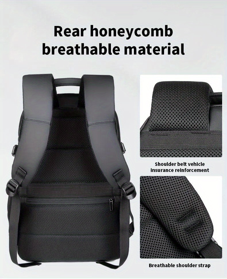 Backpack Mens Laptop Bag Business Leisure Travel Large Capacity Fashion ...