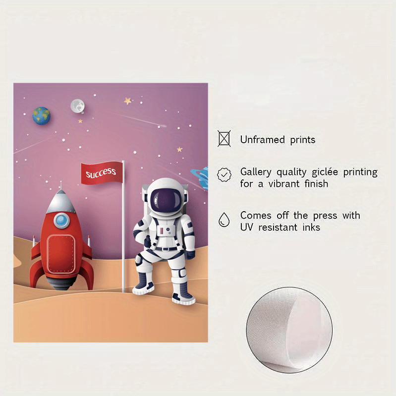 Art Canvas Poster Space Astronaut Painting Canvas Wall Art - Temu ...