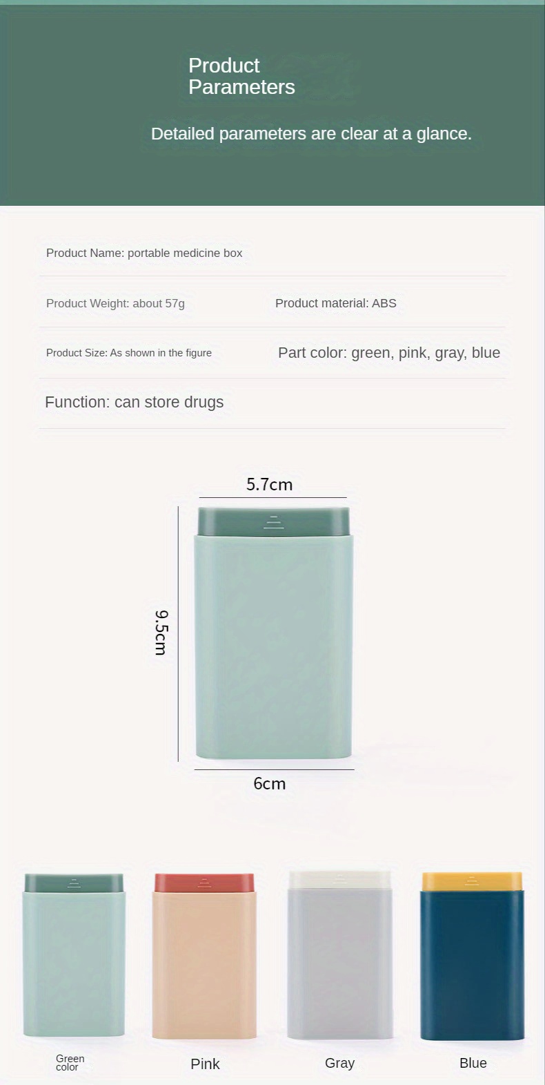 Portable Small Pill Box Travel Medicine Sub package Box - Temu Australia