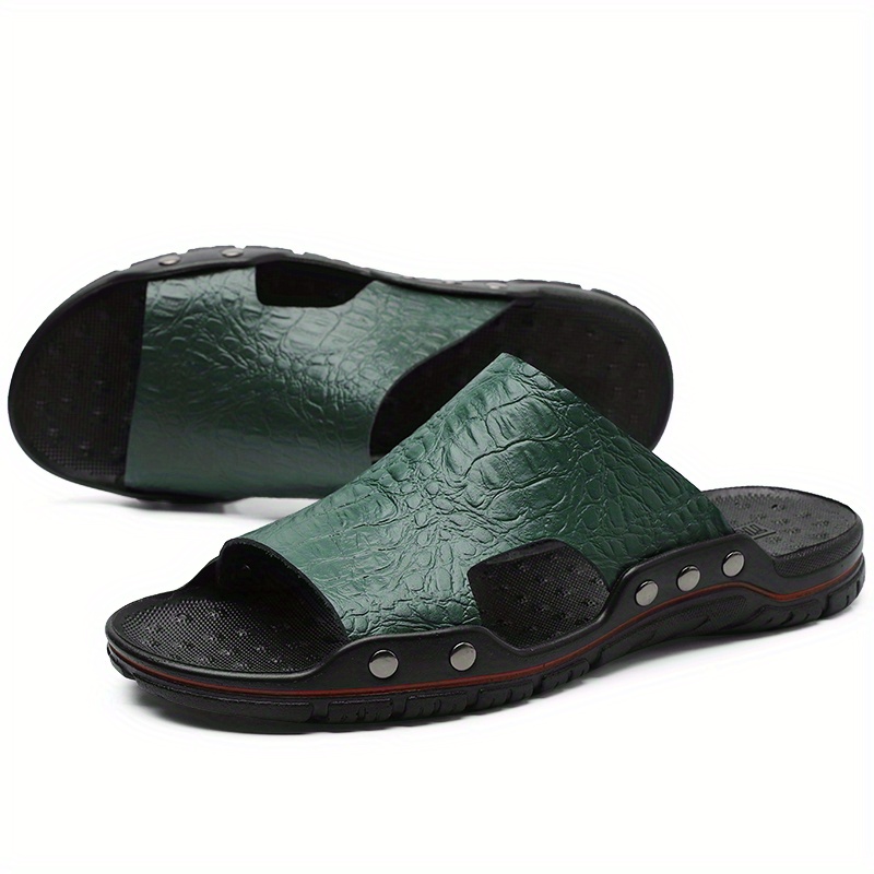 Mens Casual Lightweight Slippers Open Toe Shoes For Outdoor Spring And Summer | Shop On Temu And ...