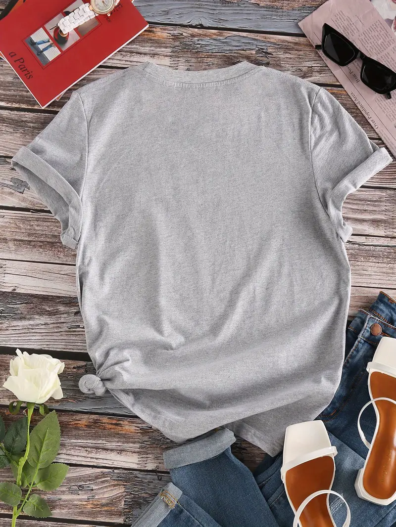 Short Sleeve T Shirt Crew Neck Casual Top Summer Spring Temu Australia