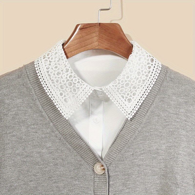 Geometric Hollow Collar Embroidery Lace Detachable - Temu