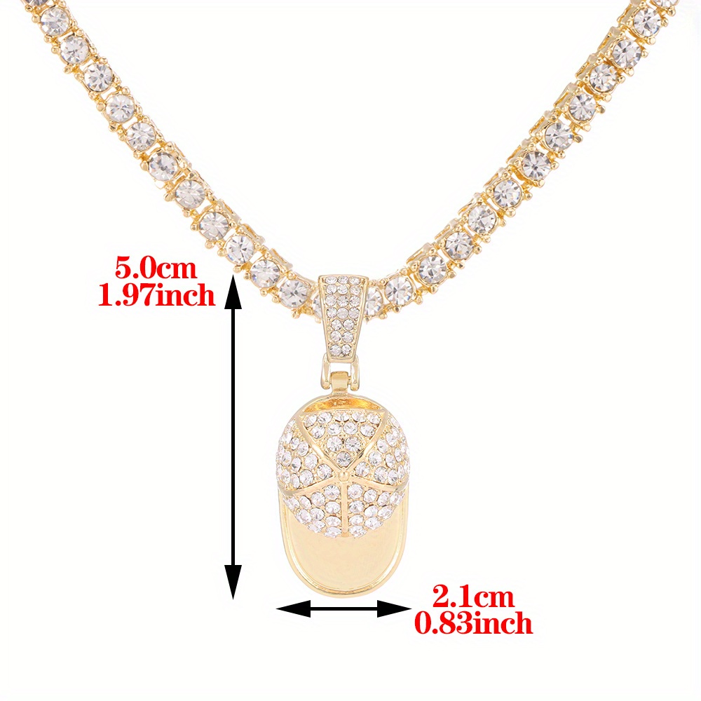 /cap Iced Pendant - Temu New Zealand