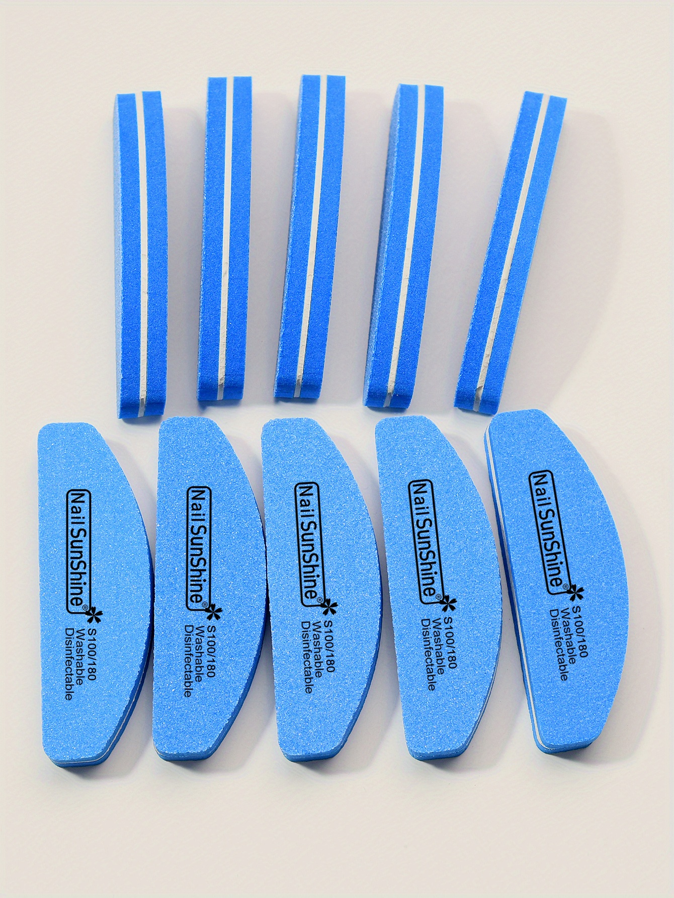 Mini Half Moon Sponge Nail Buffer Portable Nail Polishing - Temu ...