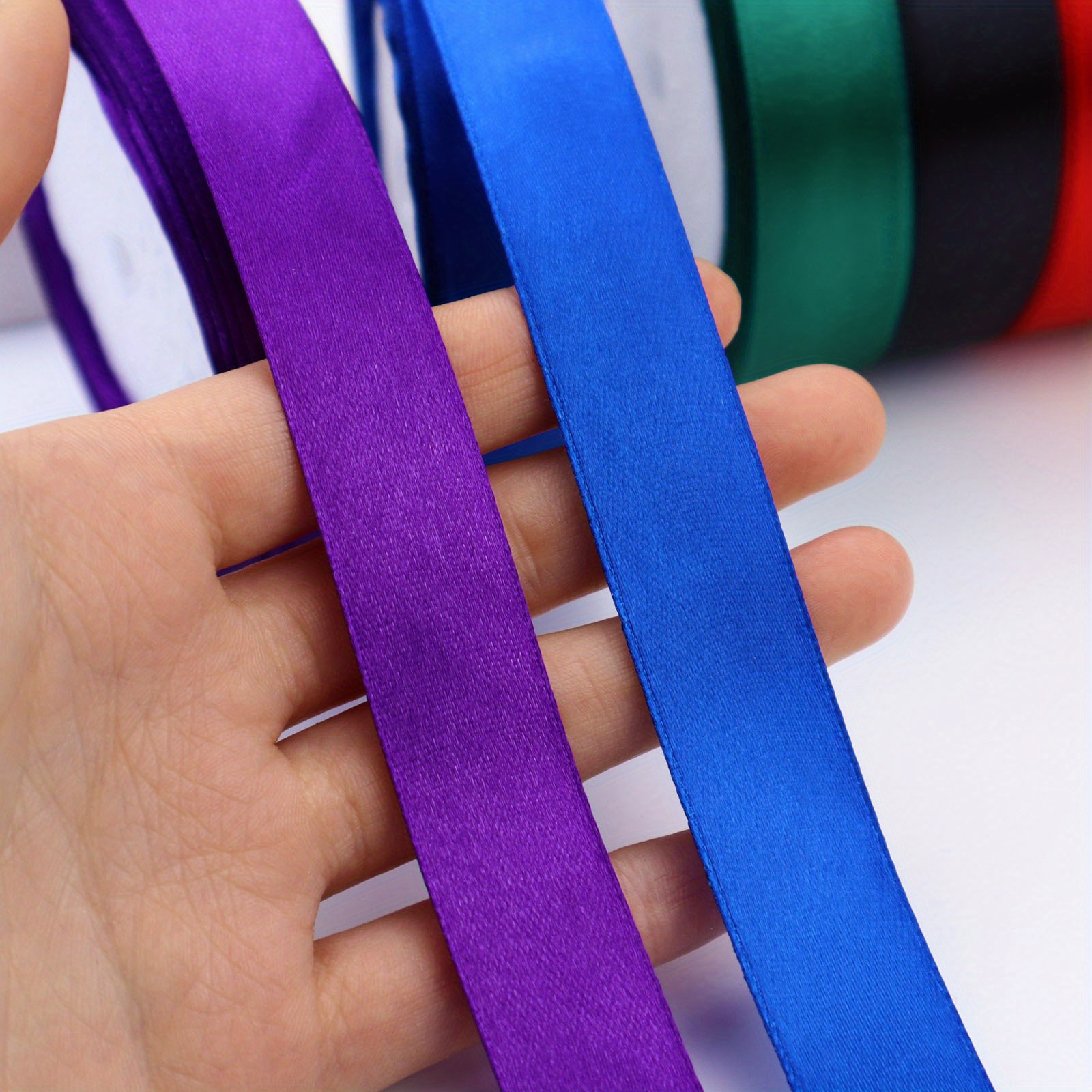 25 Yards Silk Satin Ribbon Diy Gift Package Bow Making - Temu Canada