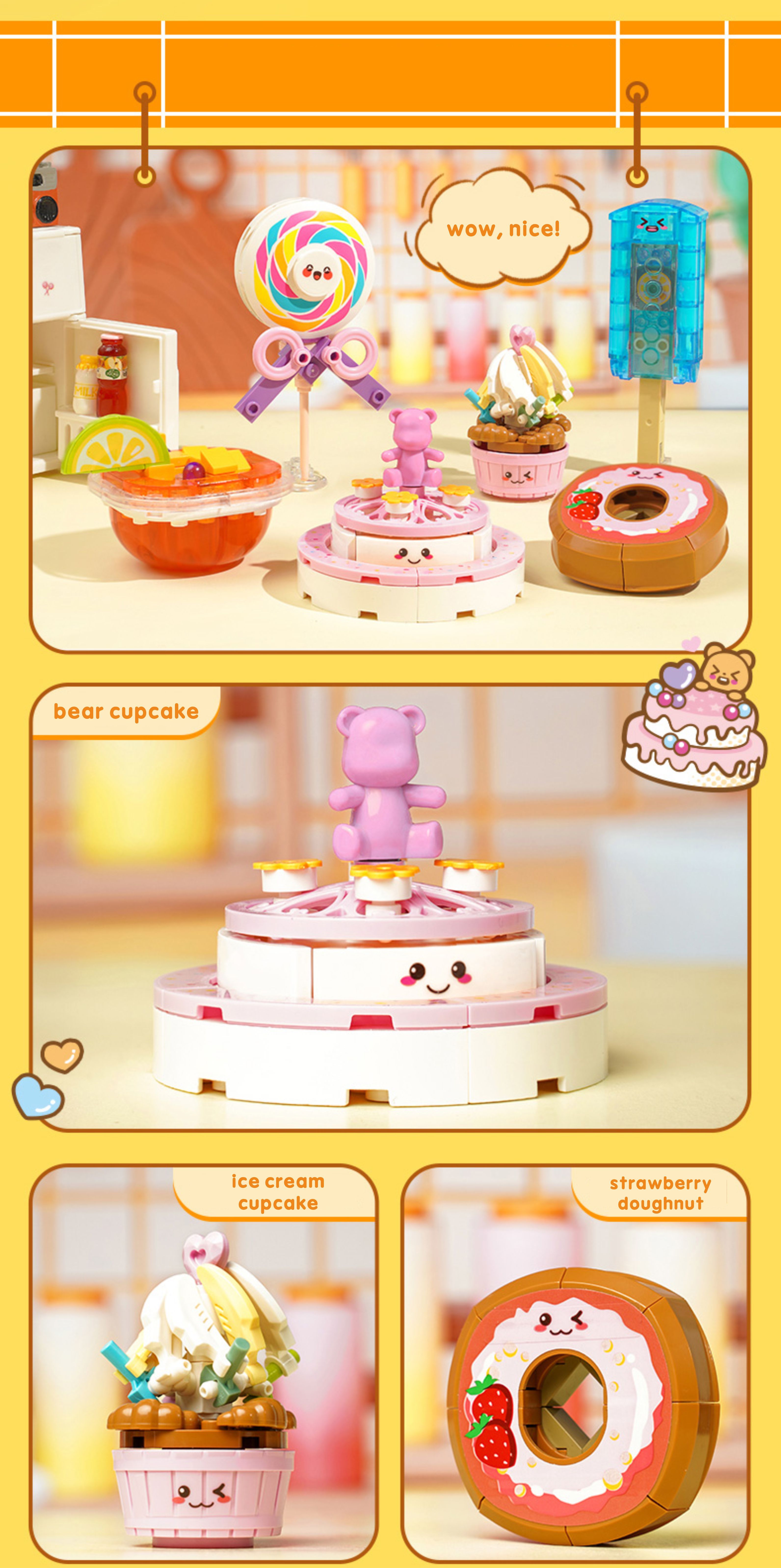 dessert set small particle building blocks cake - Temu Australia