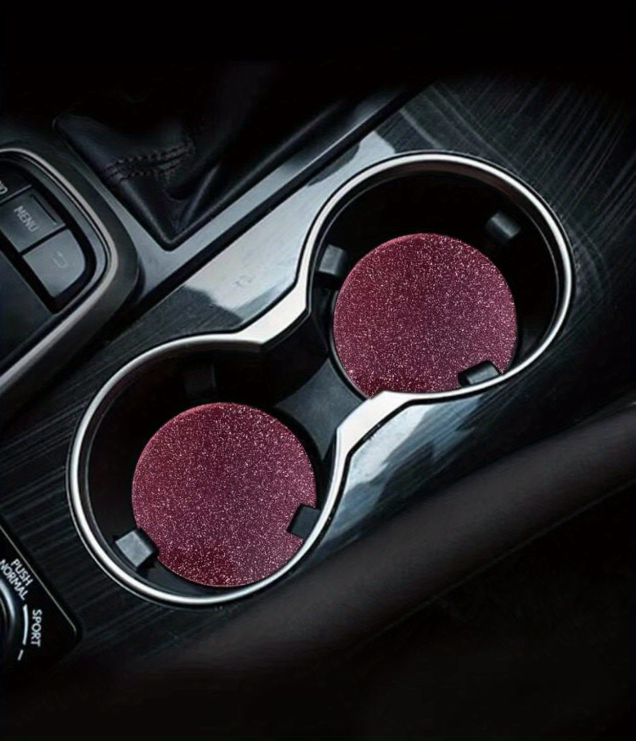 Glitter Transparent Car Water Coaster Car Storage Tank Mat - Temu