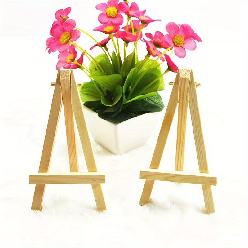 Wooden Tripod Creative Small Easel Crafts Mini Painting - Temu Canada