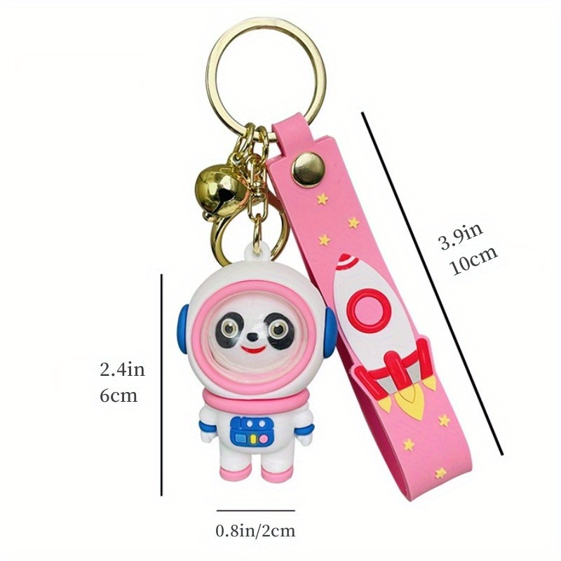 Astronaut Keyring Cute Panda Couple Car Keychain Women' - Temu