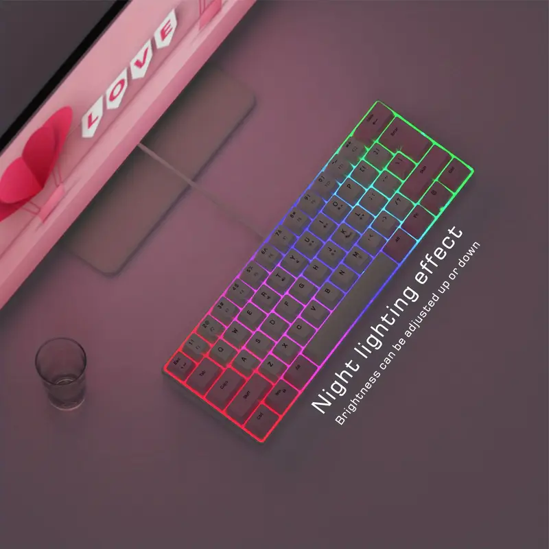 Teclado Usb Computadora Teclas Retroiluminación Controlable Temu Mexico