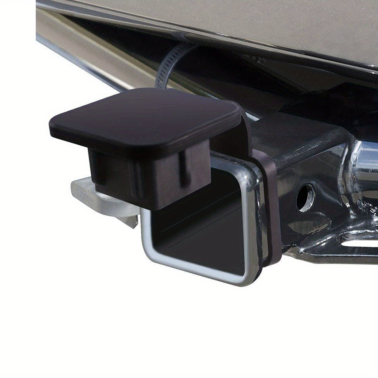 Trailer Hitch Tube Rubber Hitch Tube Cover 2 Receiver Class 3 4 5 Black ...