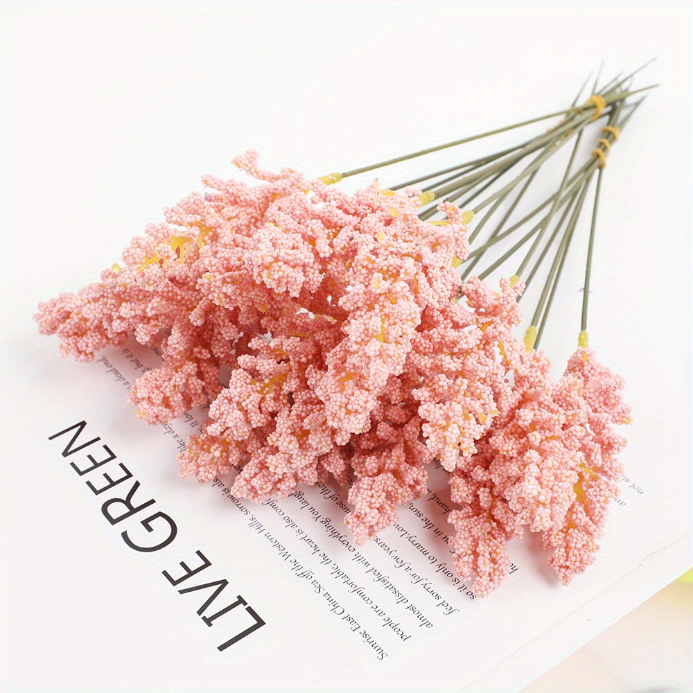 Pe Artificial Lavender Flower Stem Diy Plant Artificial - Temu Canada