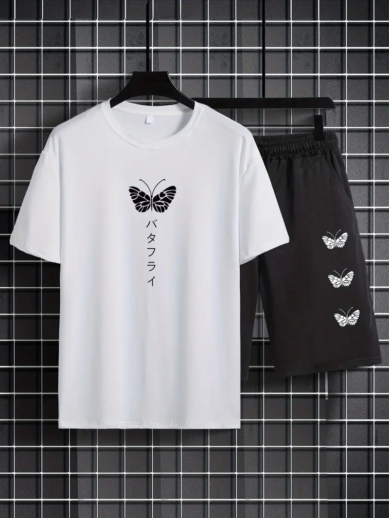Mens Casual Trendy Graphic Print Comfortable Crew Temu Ireland