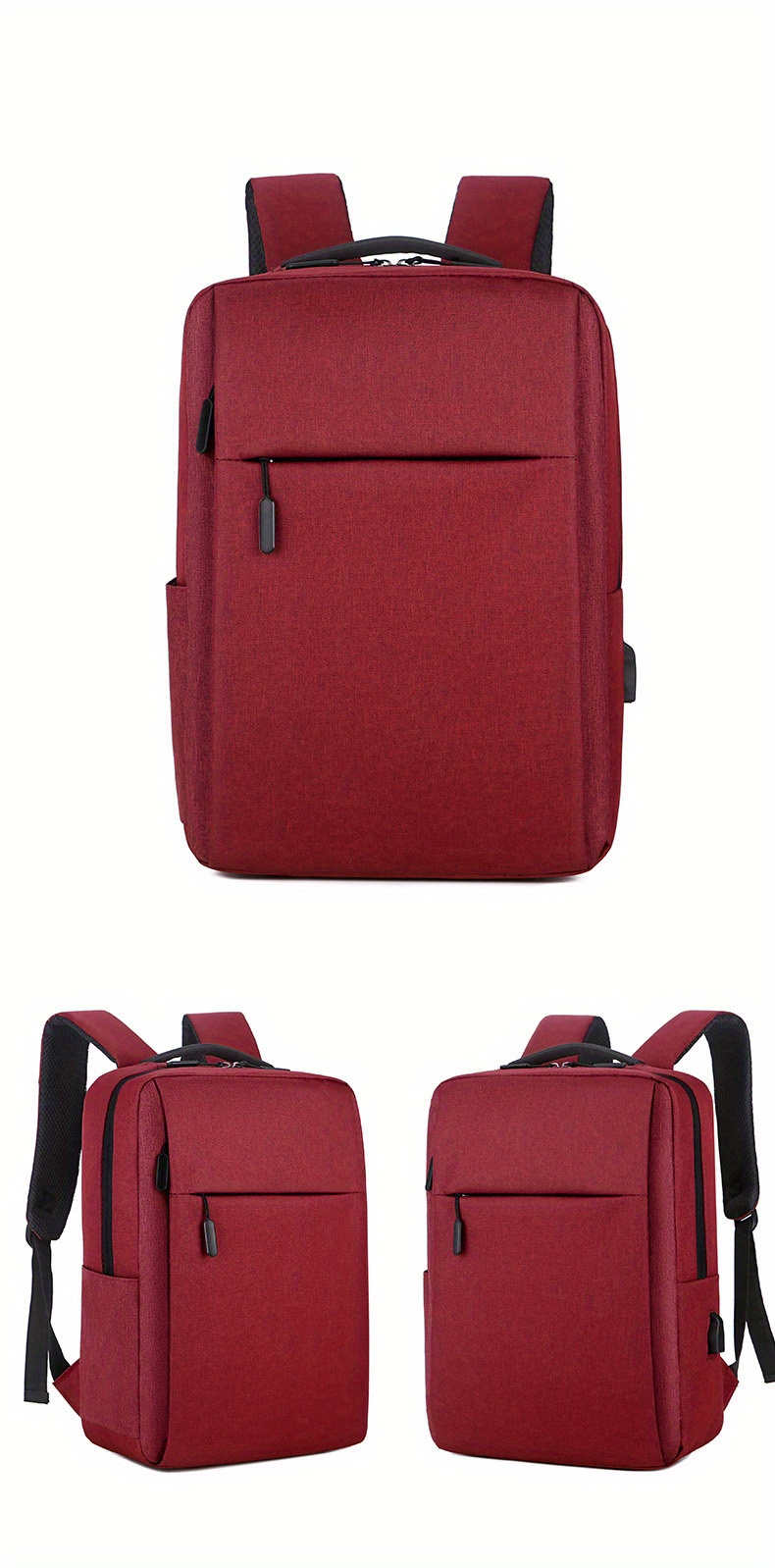 large capacity casual backpack usb charging sports backpack - Temu New ...