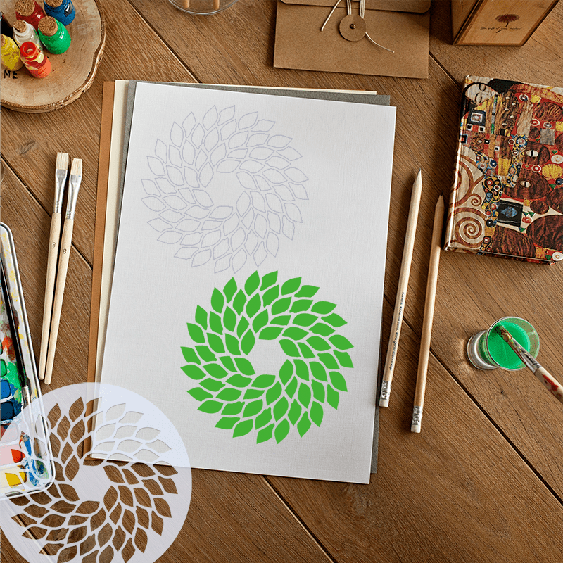 Round Mandura Theme Template Round Coffee Powder - Temu